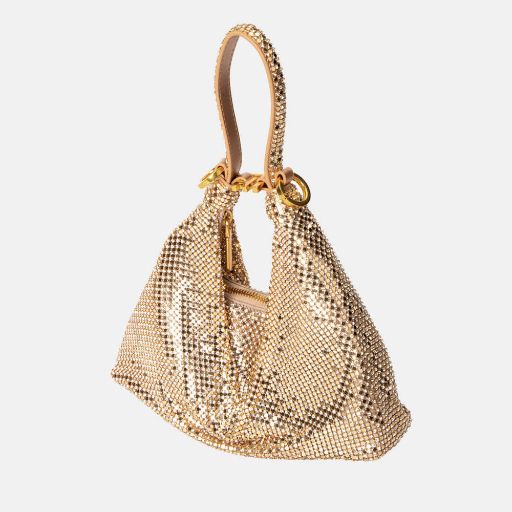 Jules Mirage – Gold Hobo Crossbody Evening Bag | Giarité